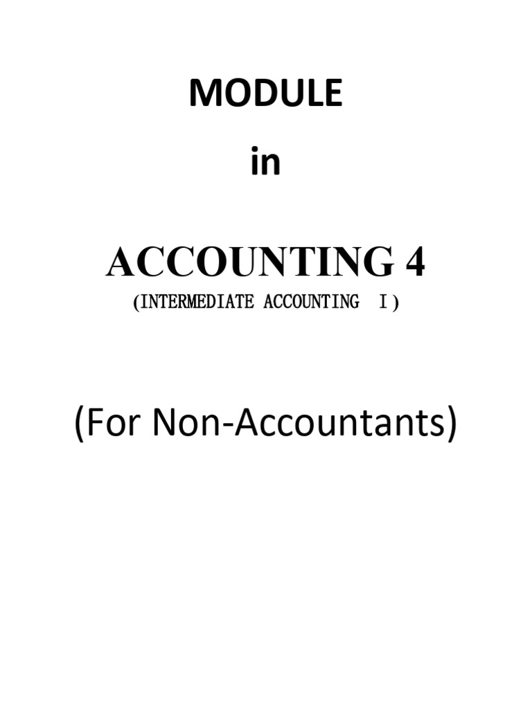 Acctg. 4 Module 1 | PDF | Cheque | Cash