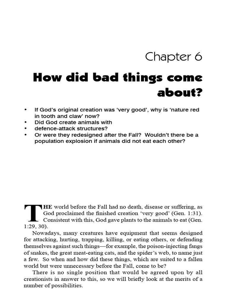 Chapter 6 | PDF | Adam | Book Of Genesis