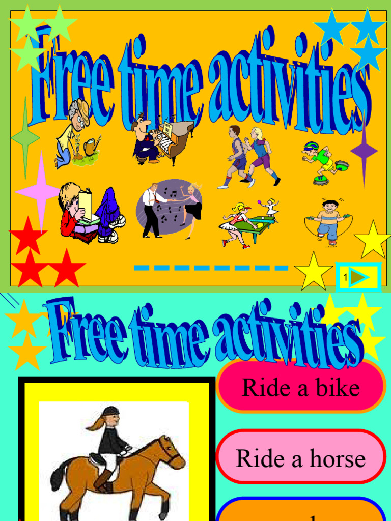 Free Time Activities Multiple Choice Activity Fun Activities Games ...
