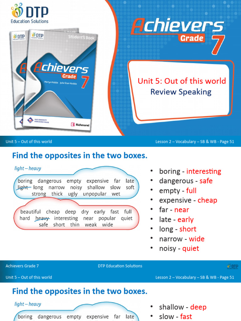 Unit 5 - Review Speaking | PDF | Earth Sciences