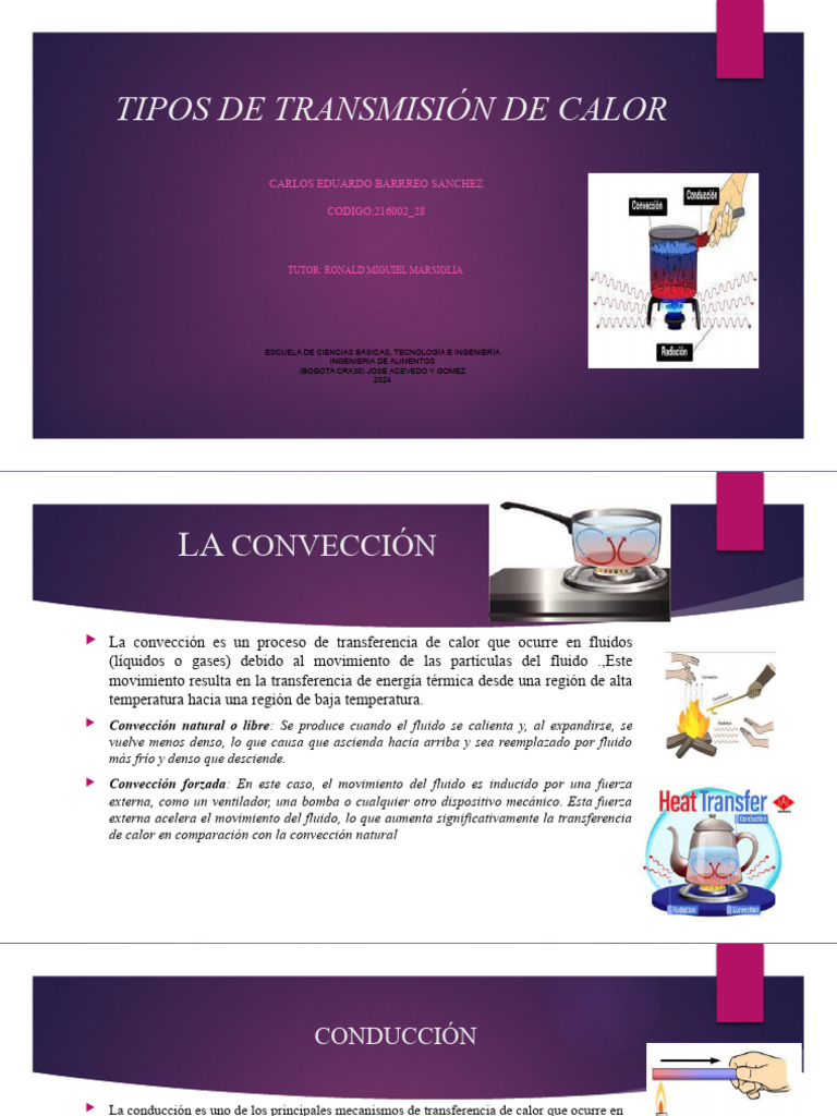 Tipos de Transmisión de Calor | PDF | Transferencia de calor | Convección