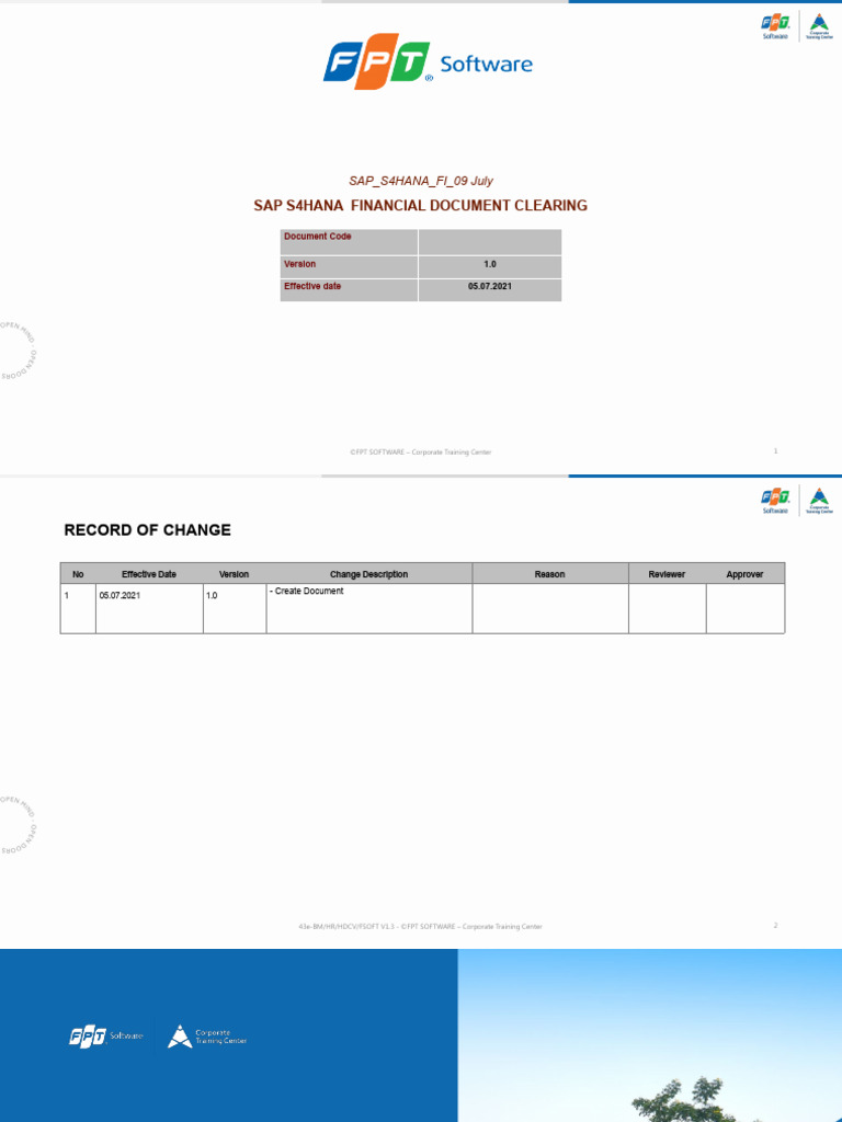 SAP S4HANA Financial Document Clearing Guide | PDF | Payments ...