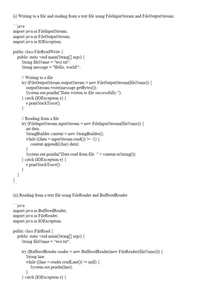 Java Exp 9 10 | Download Free PDF | Filename | Computer Programming
