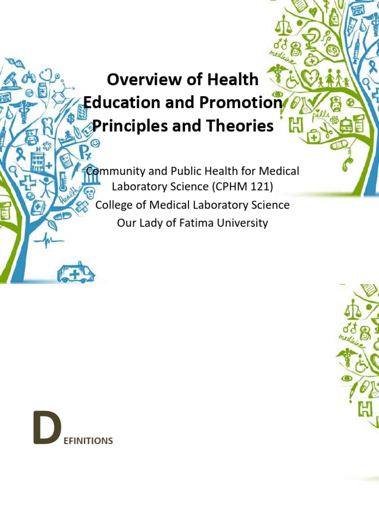 Health Education and Promotion | PDF | Communication | Health Promotion