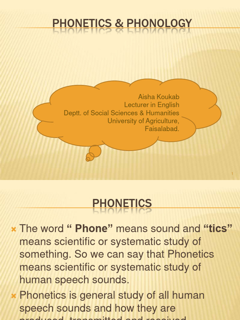 Phonetics and Phonology 2 - Linguistic | PDF | Phonetics | Consonant