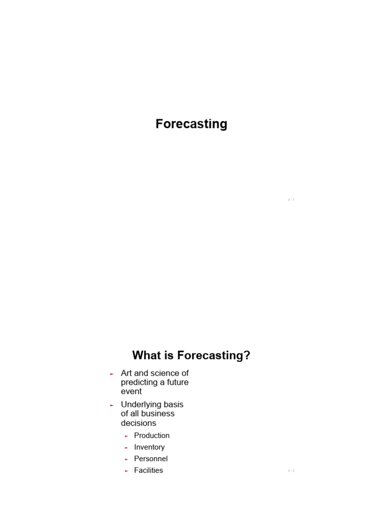 Forecasting Copy | PDF | Forecasting | Linear Trend Estimation