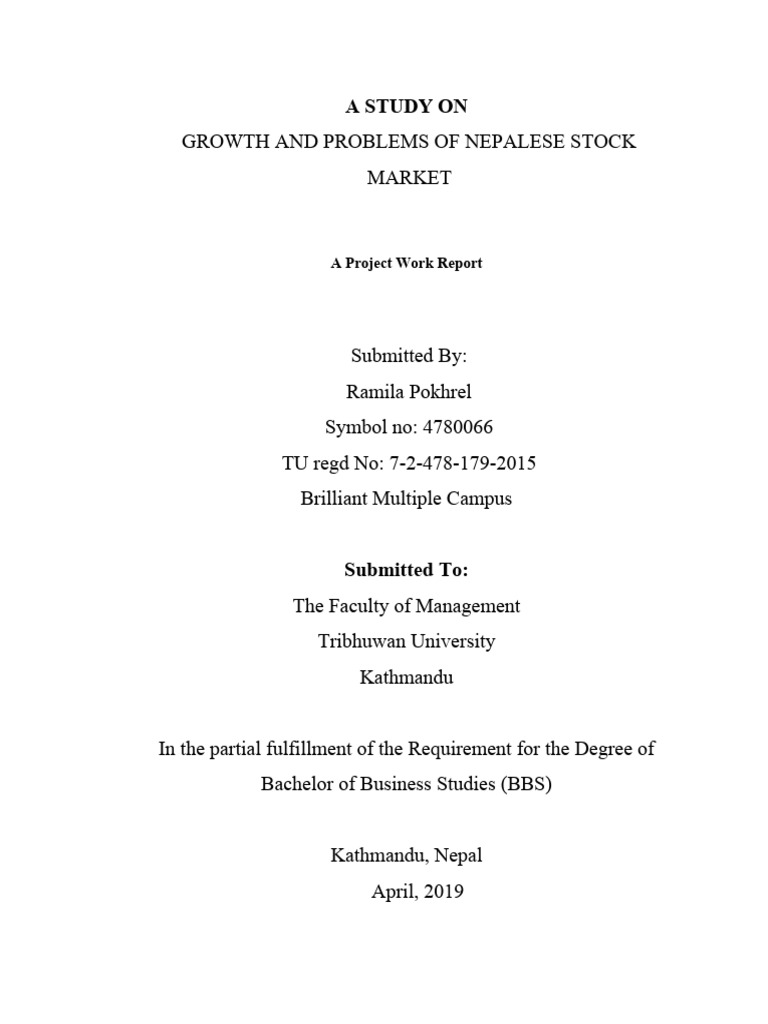 Growth and Problem Stock Market | PDF | Securities (Finance) | Stocks