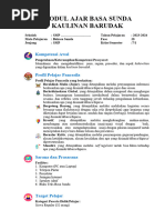 Modul Ajar - Bahasa Sunda - Kelas 7 - Kaulinan Barudak | PDF