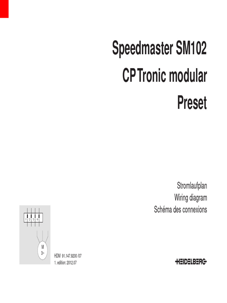 Speedmaster SM102 CP Tronic Modular Preset: Stromlaufplan Wiring ...