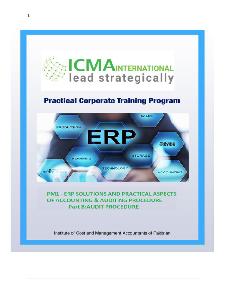 PM1 - Part B-Audit Procedures | PDF | Audit | Internal Control