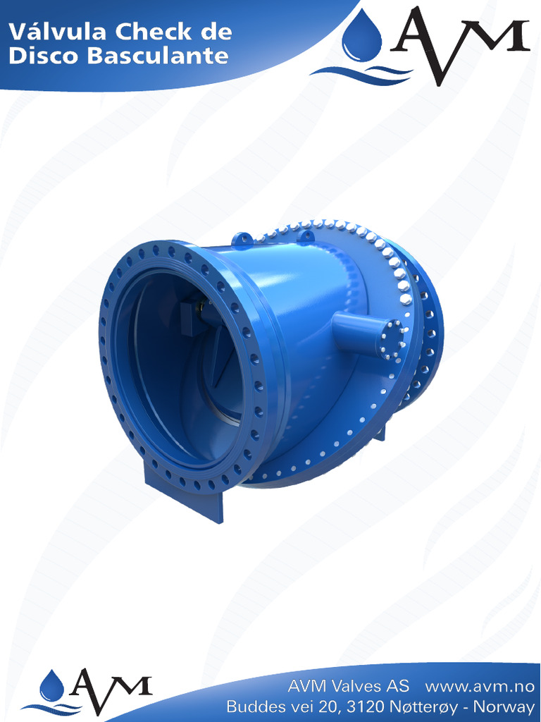 AVM Válvula Check de Disco Basculante - Folleto | PDF