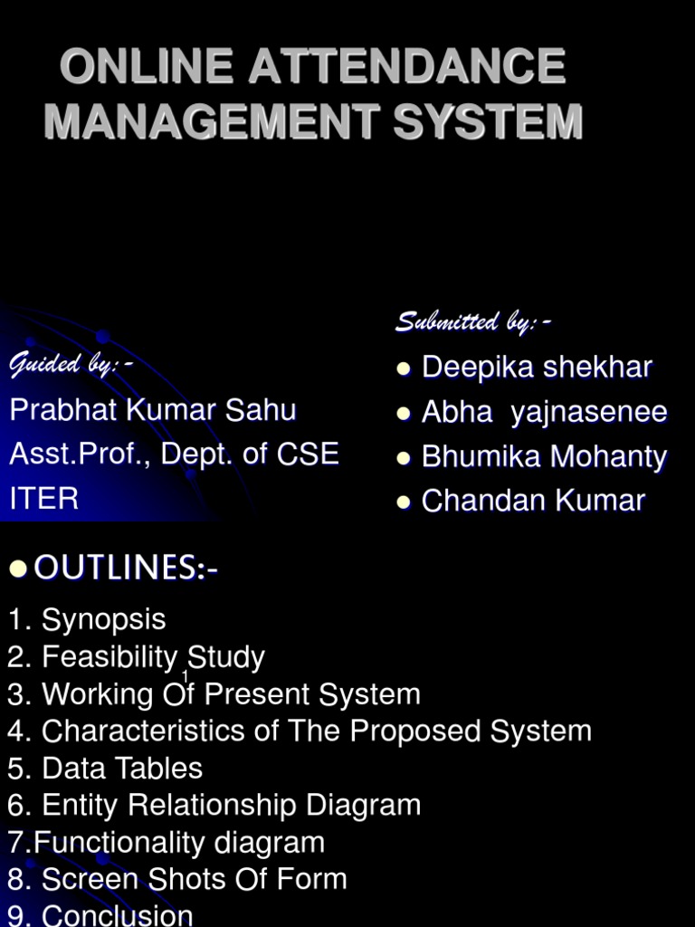 An Analysis of an Online Student Attendance Management System | PDF | User (Computing) | Ibm Db2