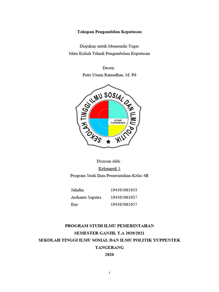 Teknik Pengambil Keputusan | PDF Teknik Pengambil Keputusan | PDF