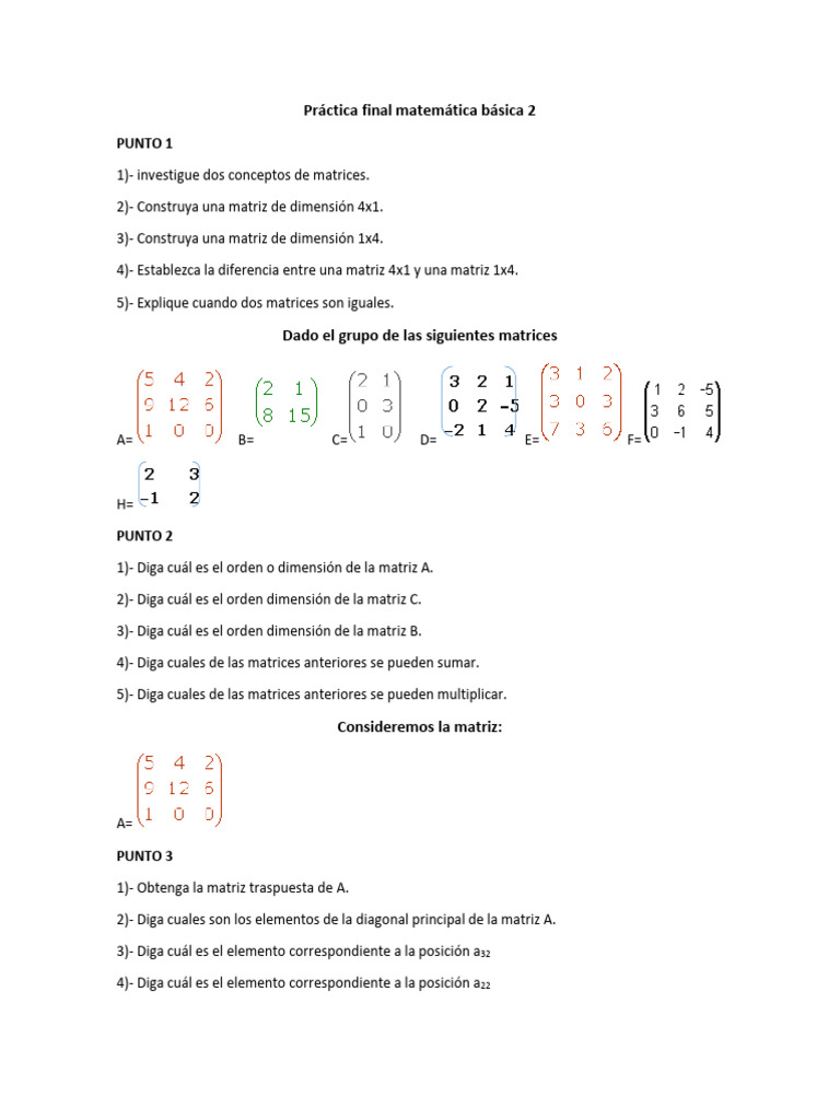 Practica Final Matematica Basica 2 Virtual | PDF | Métodos y materiales de enseñanza