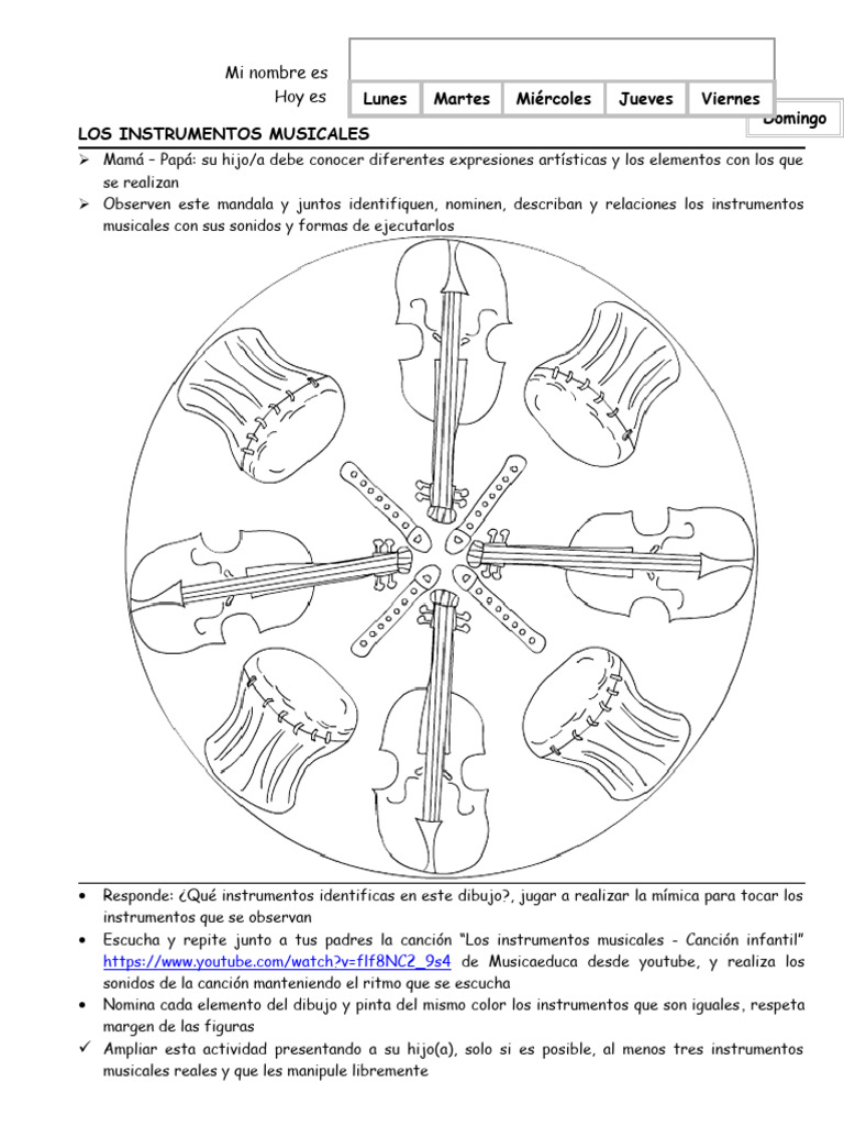 Actividades para Aprender Instrumentos Musicales | PDF