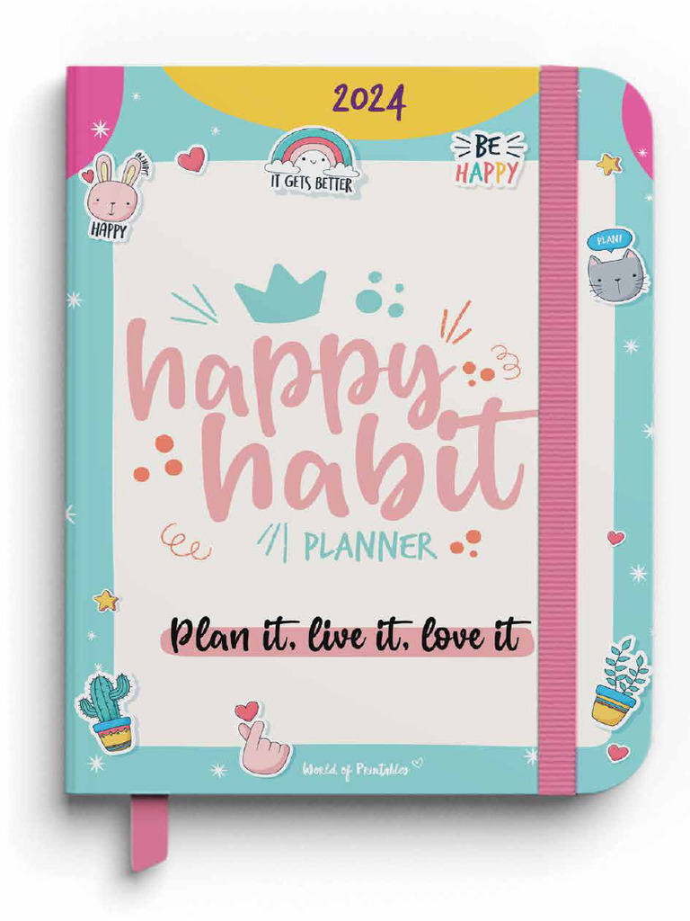 Happy Habit Planner 2024 - World of Printables | PDF | Meal | Lunch