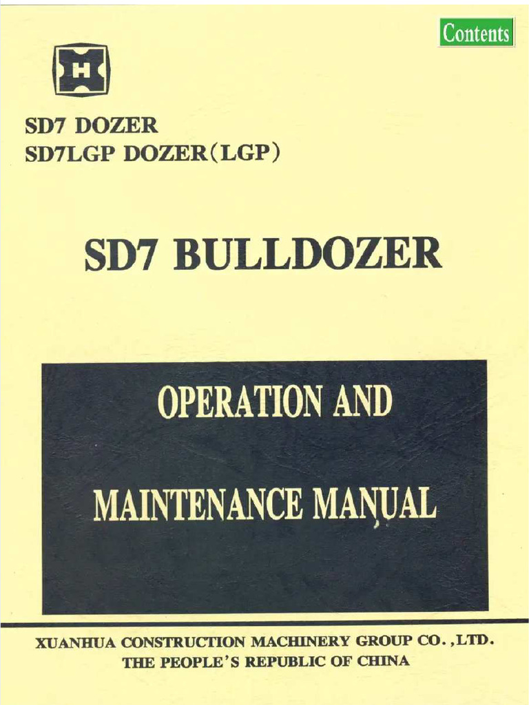 PDF Sd7 Bulldozer Operation and Maintenance Manual Compress | PDF