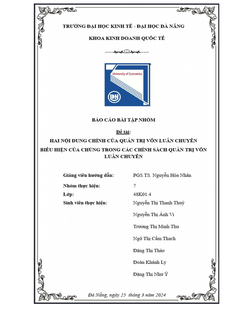 Chính Sách Tài Chính 2 | PDF