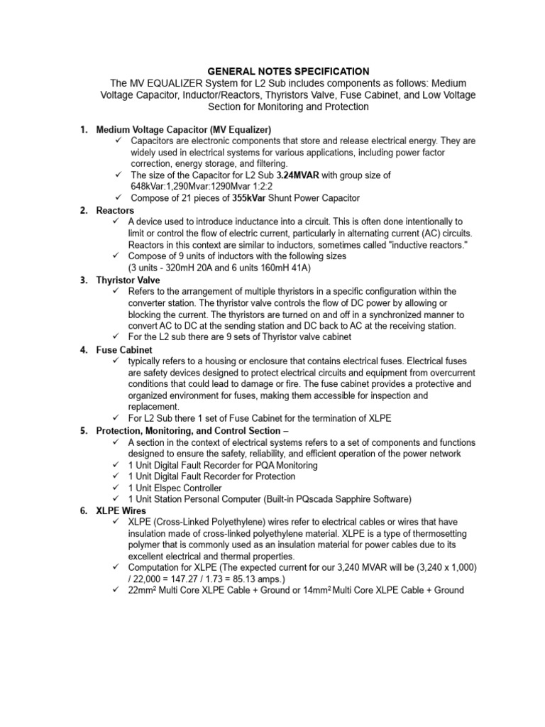Final General Notes For L2 Sub | PDF | Inductor | Capacitor