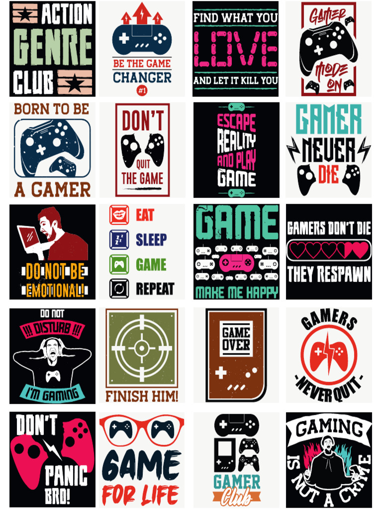 Gamer Print Set1 | PDF