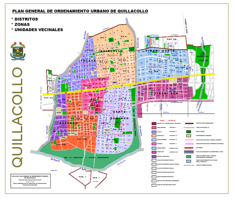Plano de Ordenamiento Urbano Quillacollo | PDF