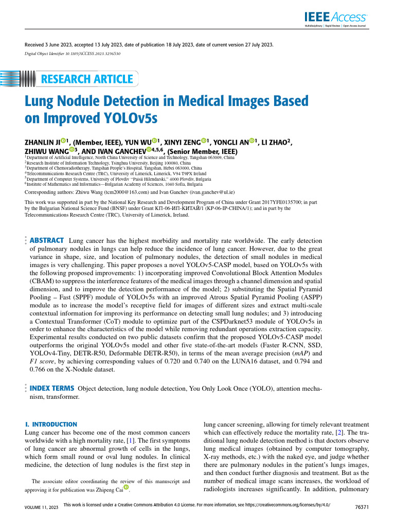 23 Ieee Lung Nodule Detection In Medical Images Based On Improved Yolov5s