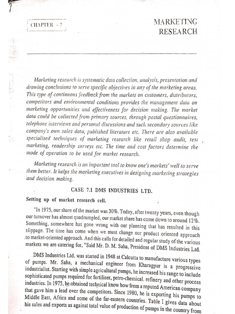 Market Research Case Study | PDF