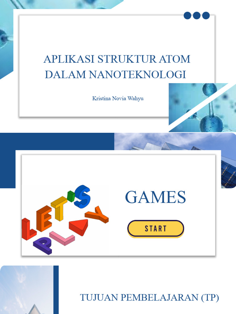 Struktur Atom dalam Nanoteknologi | PDF