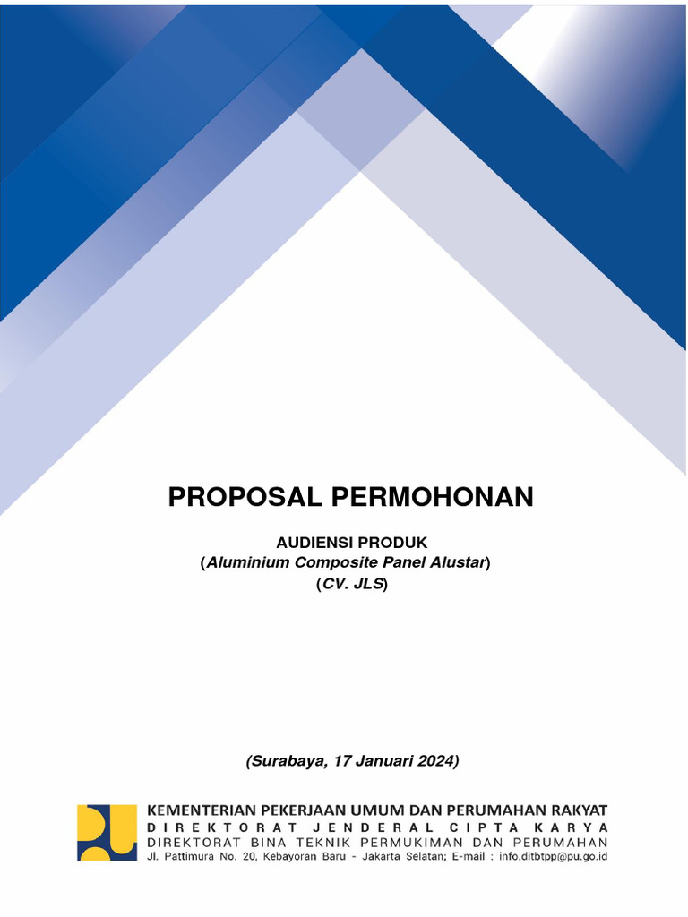 Proposal Audiensi ACP Alustar Kementerian PUPR | PDF