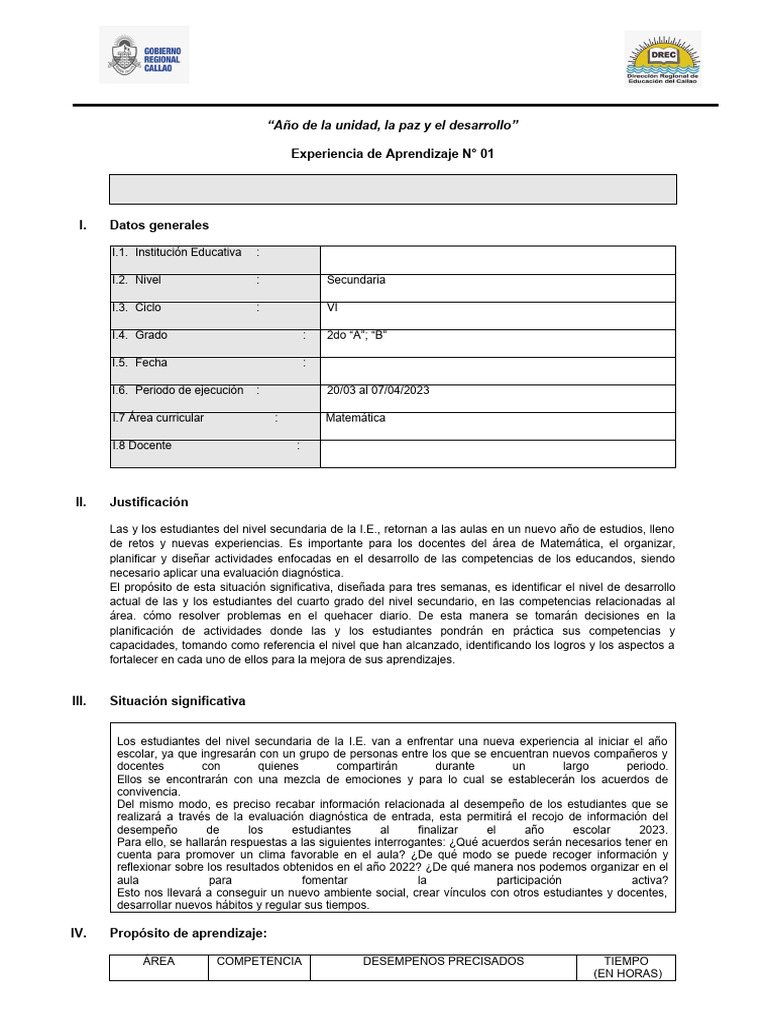 EXP 01 Mate 2do | PDF | Evaluación | Función (Matemáticas)