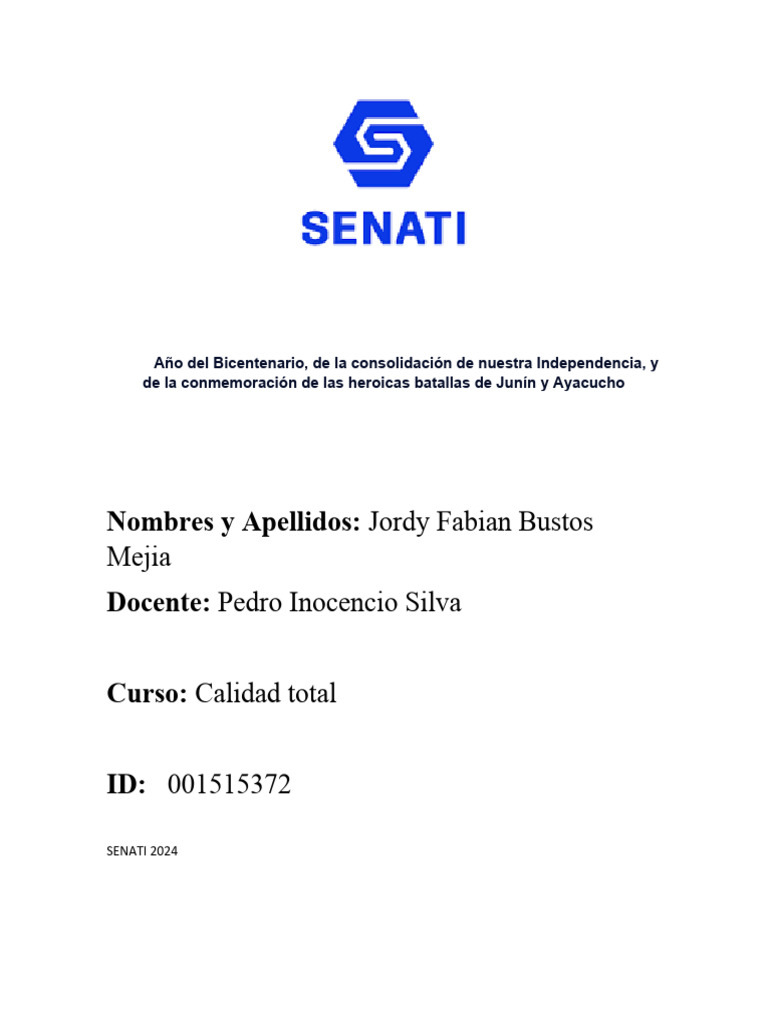 Calidad Total Entregable 22 | PDF | Diferencia