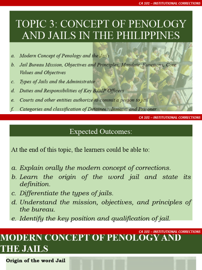 4 Concept of Penology and Jails in The Philippines | PDF | Prison ...