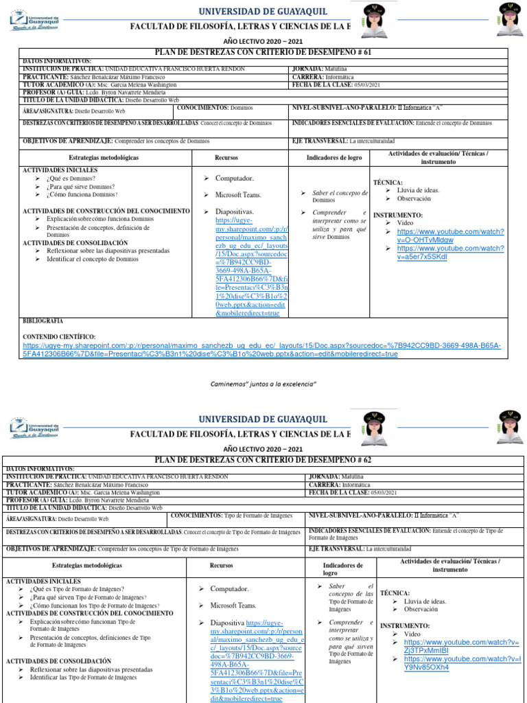 DOCUMENTO EVIDENCIAS FINALES PPP - MÁXIMO SÁNCHEZ BENALCÁZAR - 8vo ...