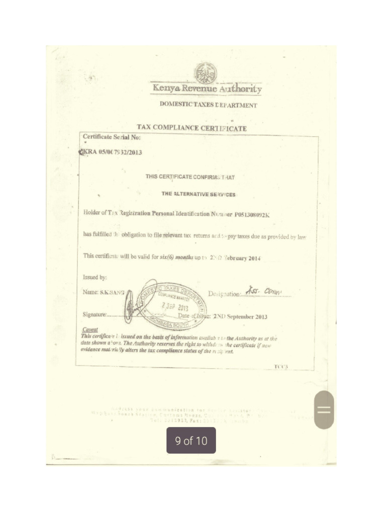 Alternative Services Documents | PDF