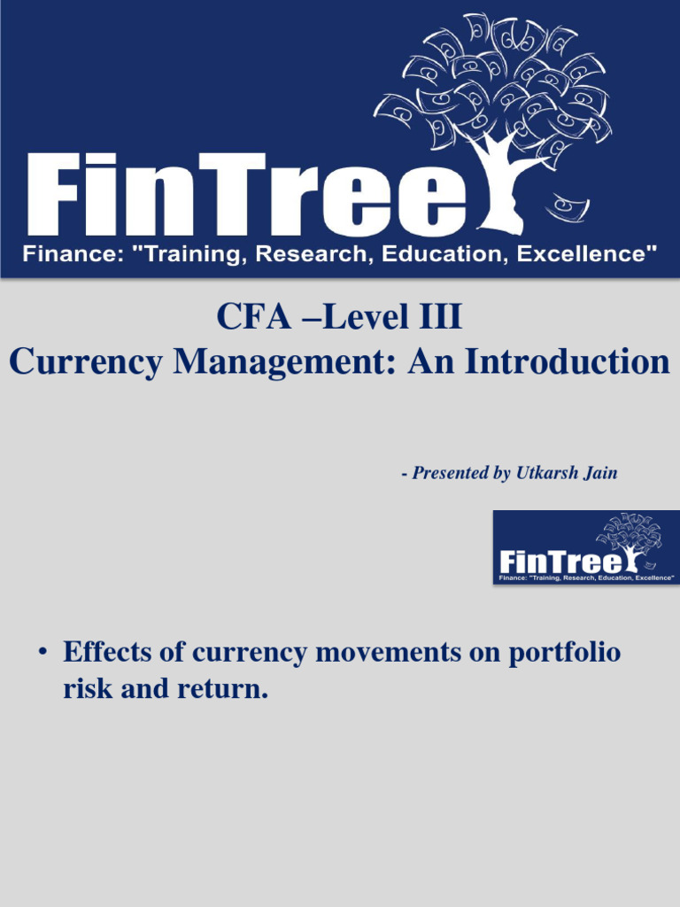R 21 - Currency Management-An Introduction | PDF | Hedge (Finance ...