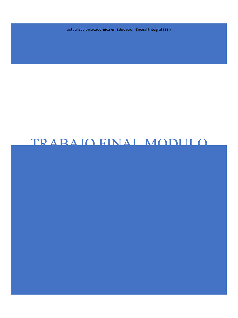 Reflexiones sobre la ESI en la escuela | PDF | Enseñando | Ciencias del comportamiento