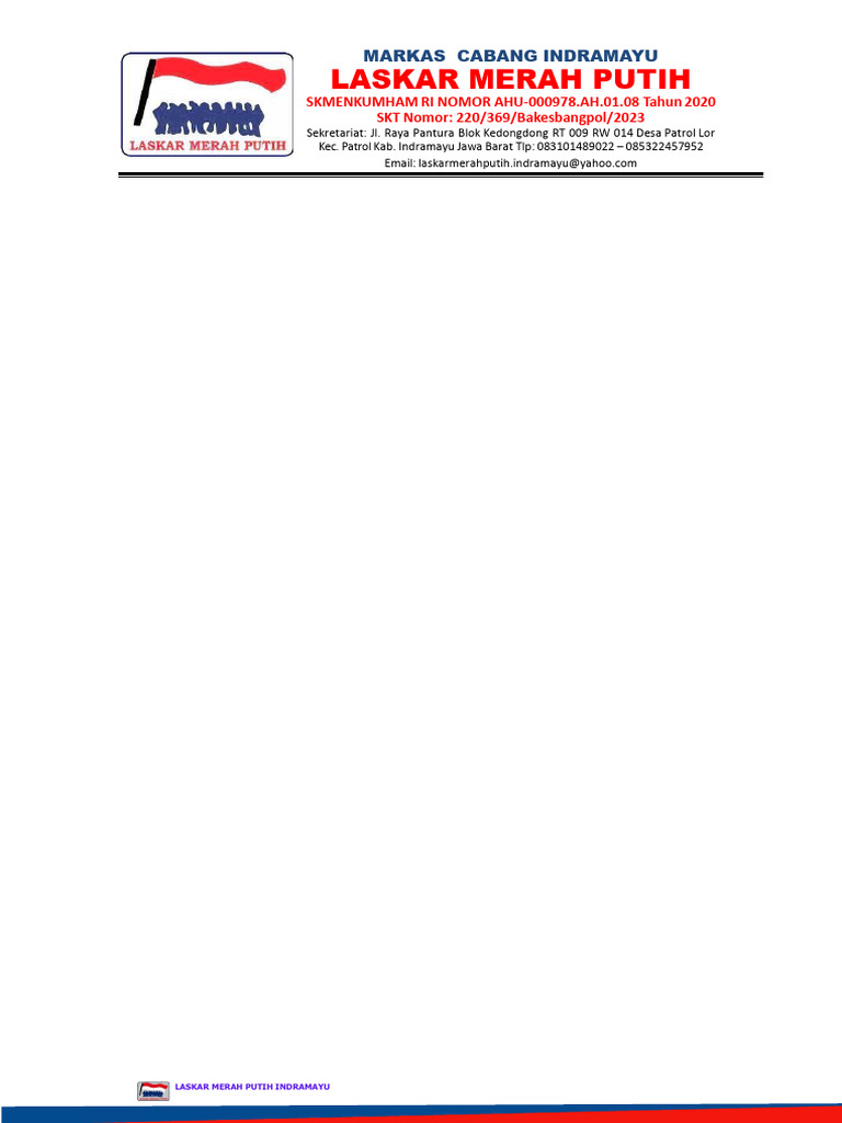 Kop Surat Laskar Merah Putih Baru 2024 | PDF