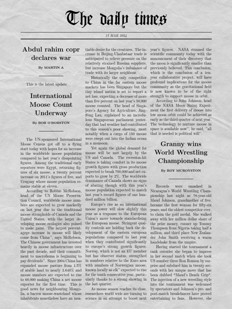 Newspaper | PDF | Nasa