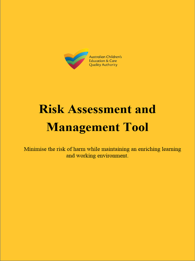 Risk Assessment and Management Tool - Amendment v3 2 | PDF | Risk ...