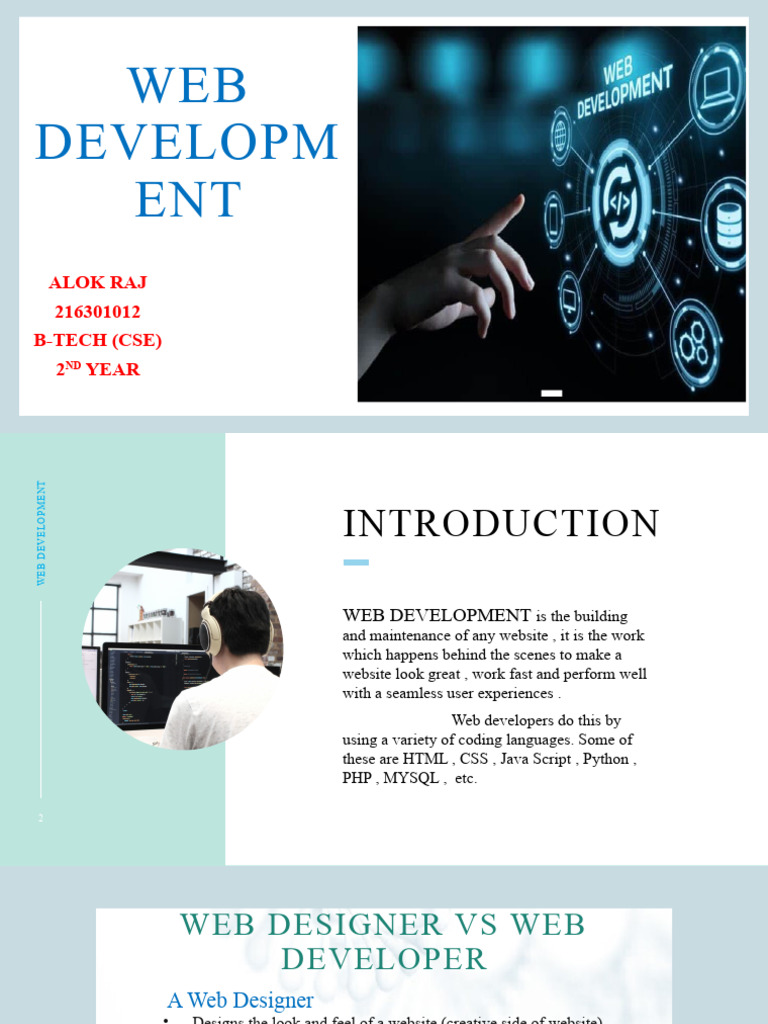 WEB DEVELOPMENT - Alok Raj | Download Free PDF | Web Development | World Wide Web