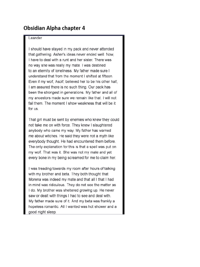 Obsidian Alpha 4 | PDF