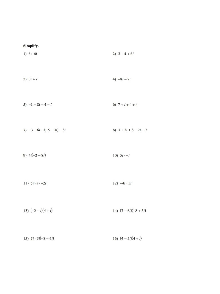 Complex Number Part 2 M.mohsen Math | PDF