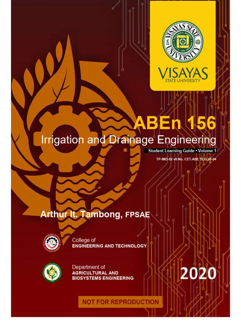 ABEn-156-Irrigation-and-Drainage-Engineering-Student-Learning-Guide-Module-4-Volume-1-Arthur ...