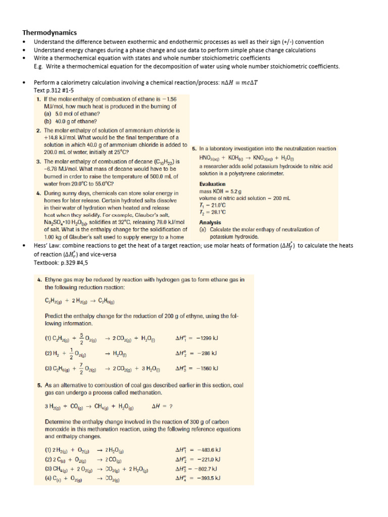 Energy Exam Review | Download Free PDF | Chemical Equilibrium | Solubility