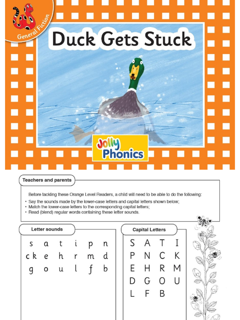 Jolly Phonics Readers 1 Duck Gets Stuck | PDF