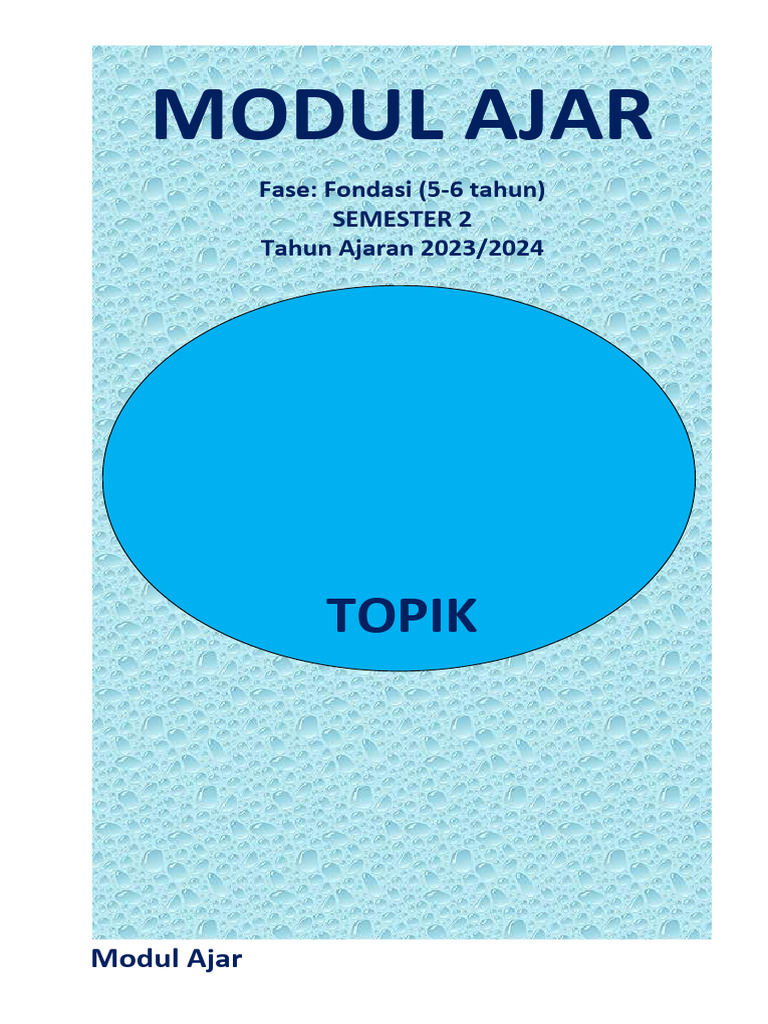 Modul Ajar Tanaman untuk TK B | PDF | Sains & Matematika