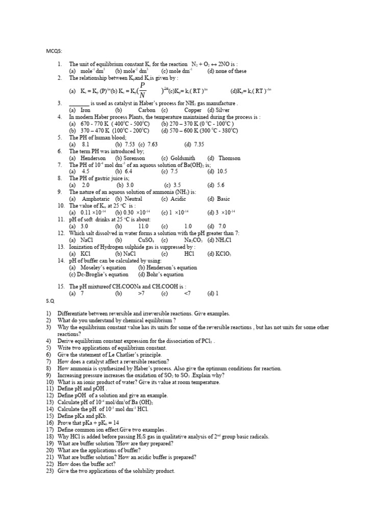 Chapter 8 | PDF | Ph | Ammonia
