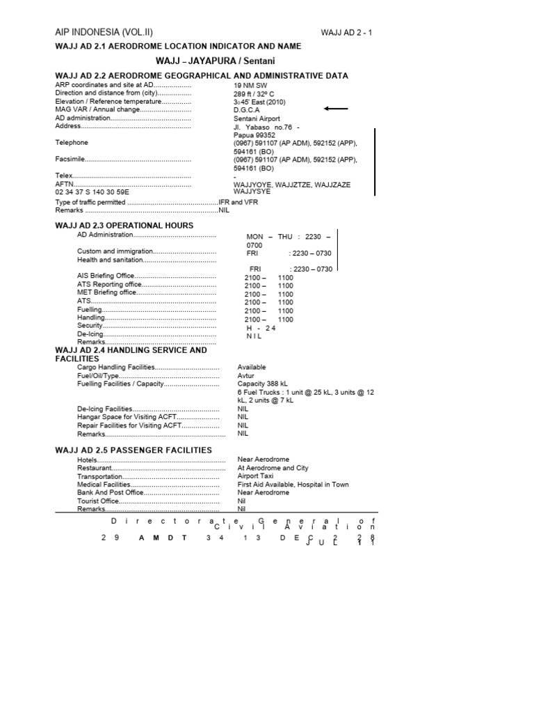 120-Wajj Amdt 40 | PDF | Runway | Airport