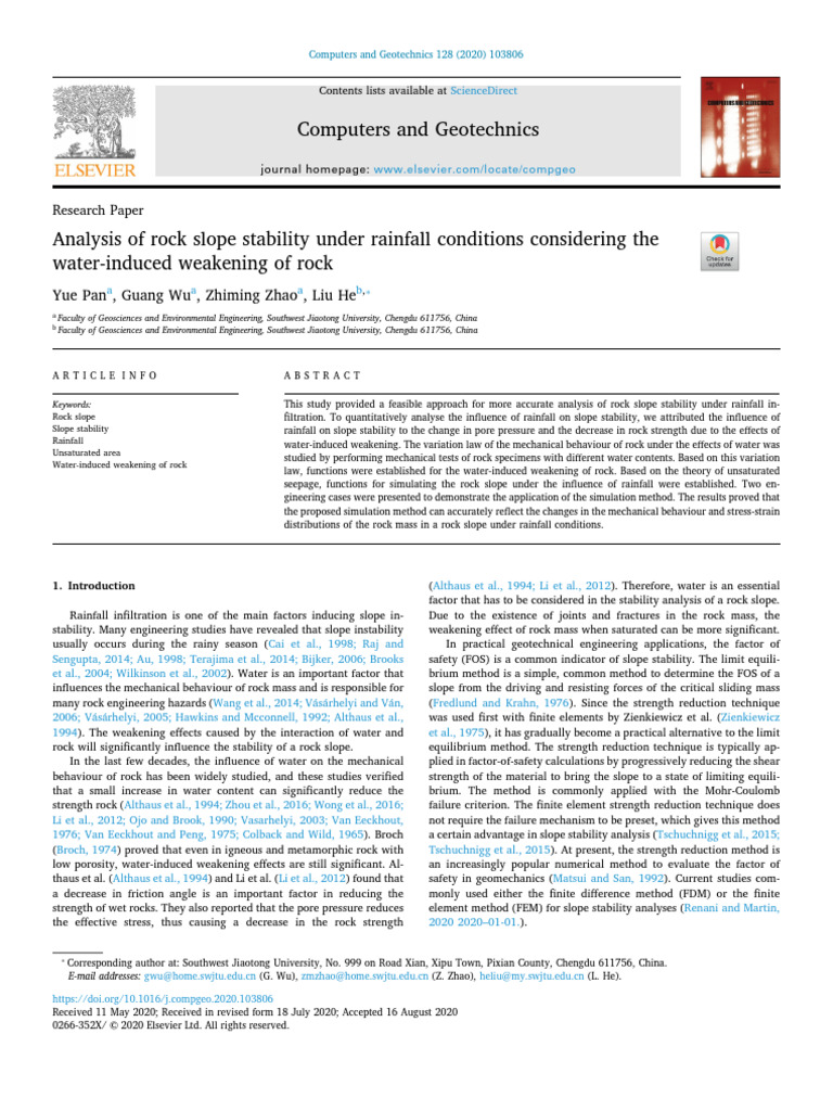 Pgeo 2020 103806 | PDF | Strength Of Materials | Young's Modulus