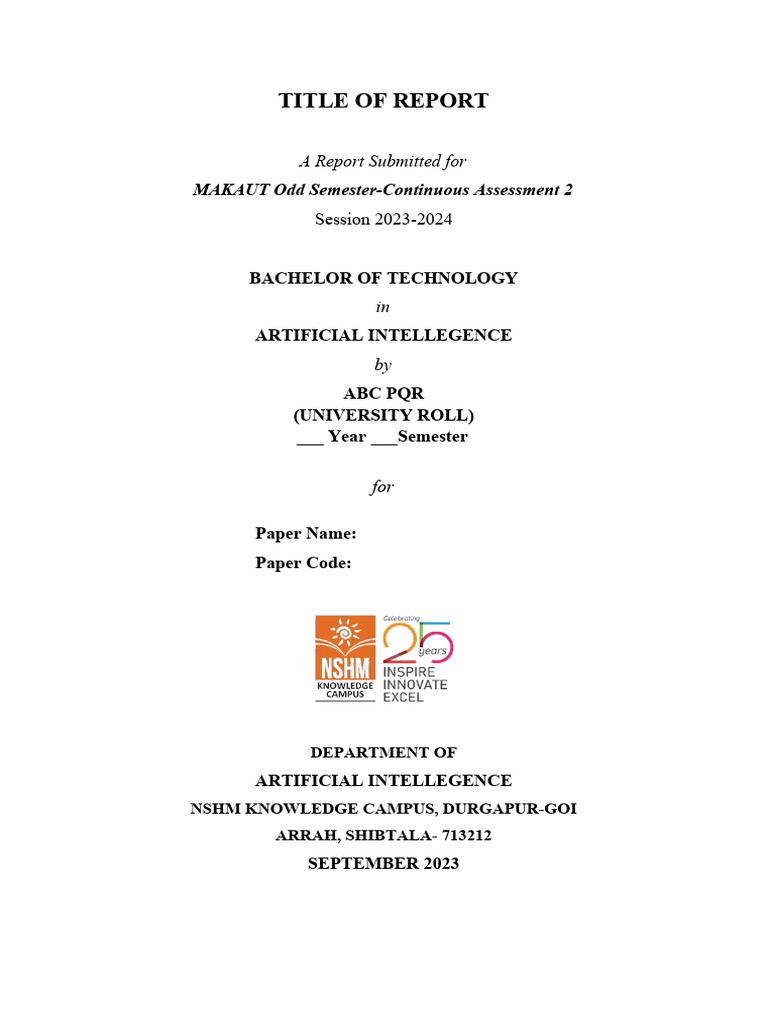 Report Format CA2-1 Rdbms | PDF